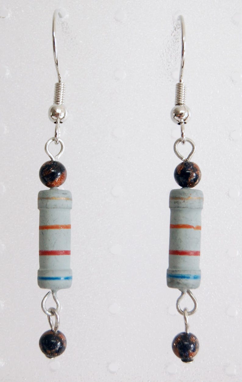 Upcycled Resistor Earrings Your Choice of Styles, Technology Jewelry ...