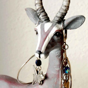 Pigs Flying Through Hoops Earrings With Bead Color Choice - Etsy