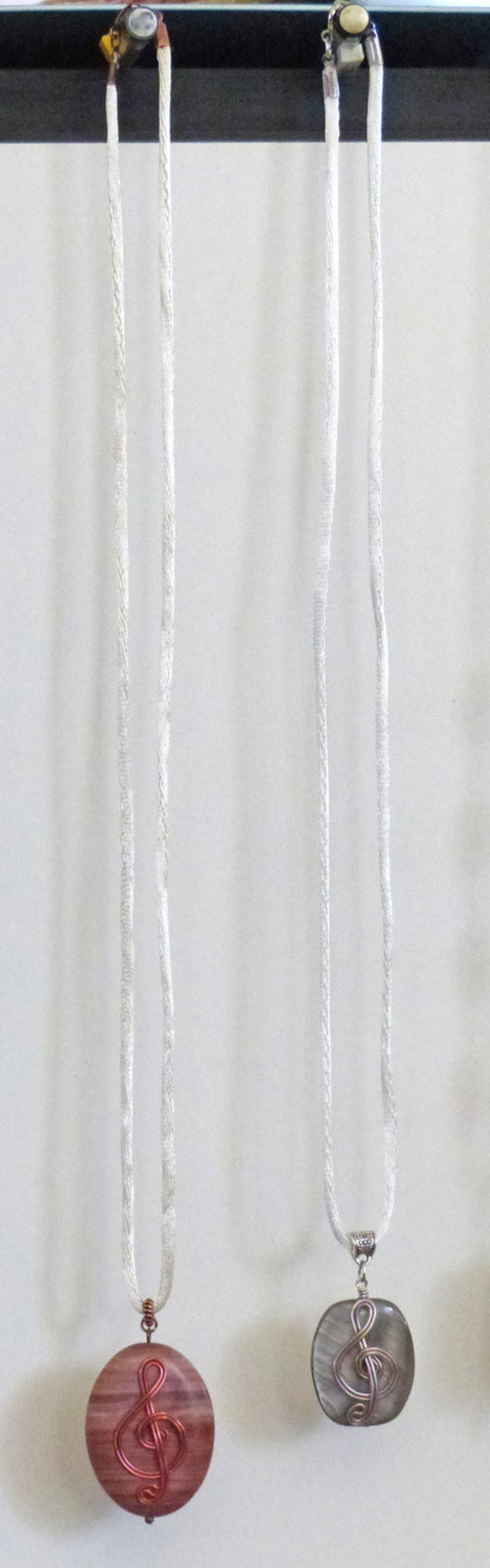 Wire Wrapped Treble Clef Necklace - Your Choice, Treble Clef Pendant on ...