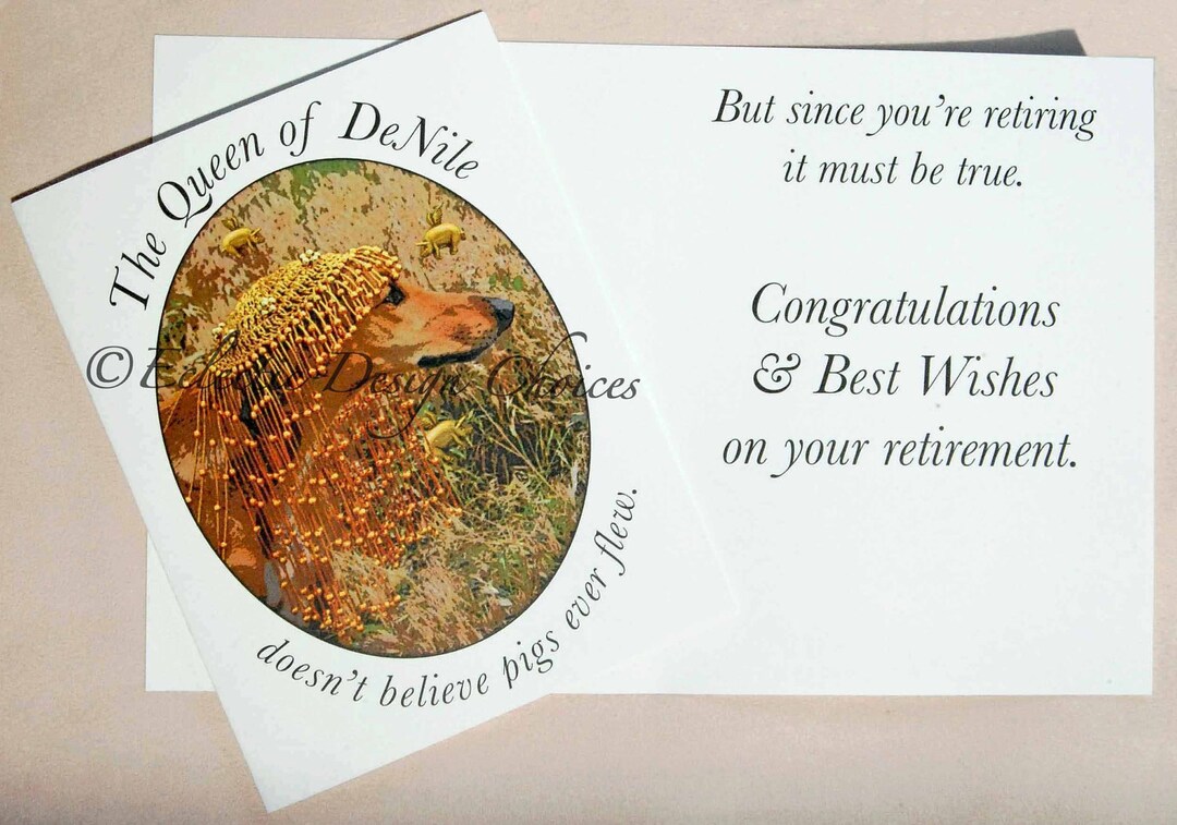 Humorous Flying Pig Retirement Card, Whimsical When Pigs Fly Best ...