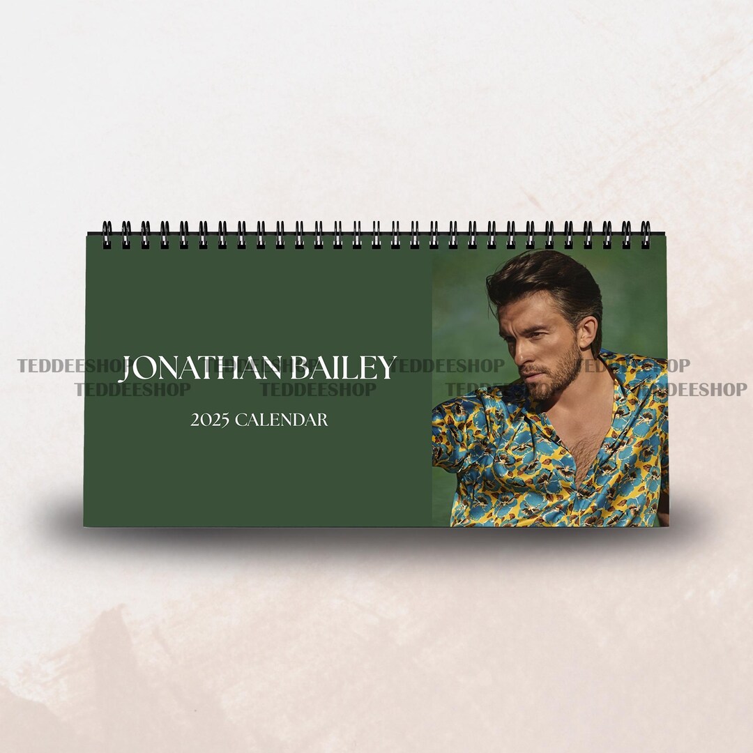 Jonathan Bailey Desk Calendar 2025, Jonathan Bailey Merch for Fan Home ...