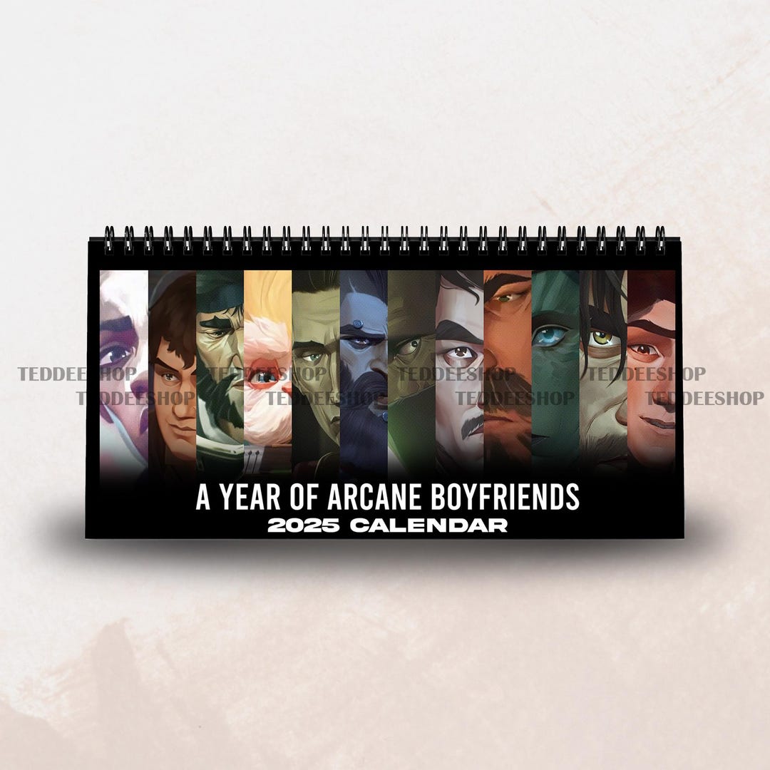 Arcane Desk Calendar 2025 League of Legends Wall Calendar Jinx, Silco ...