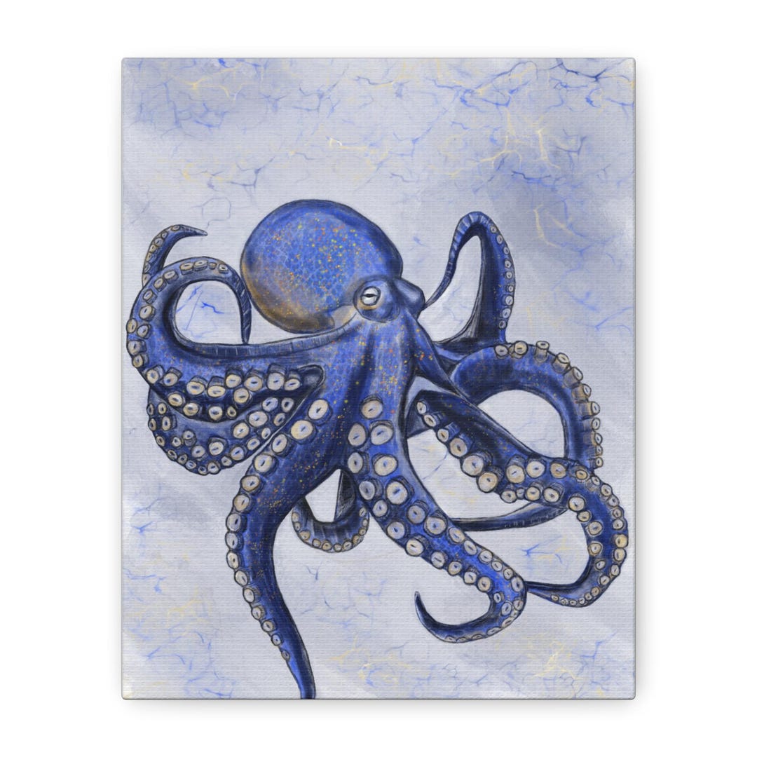 Remarkable Creatures (octopus), Matte Canvas, Stretched, 1.25" - Etsy