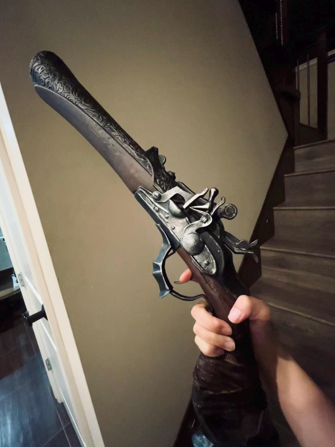 Custom 3D Printed Hunter Pistol Cosplay Prop Inspired by Gothic Fantasy ...
