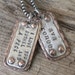 Personalized Rustic Dog Tags, Personalized Gift for Dad, Gift for ...