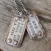 Personalized Rustic Dog Tags, Personalized Gift for Dad, Gift for ...