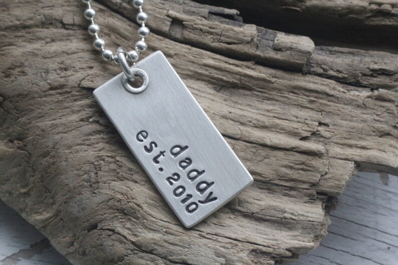 Daddy Dog Tag Personalized Dog Tag Necklace New Dad-cool - Etsy