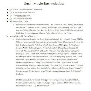 Custom Movie Night Box & Movie Gift Basket | Date Night Box Popcorn Box ...