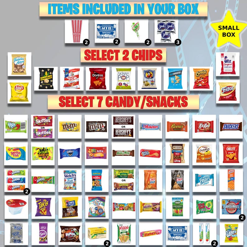 Custom Movie Night Box & Movie Gift Basket | Date Night Box Popcorn Box ...