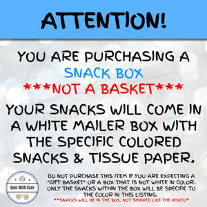 Blue Snack Box & Blue Gift Box - Out of the Blue Gift Basket Candy Box ...