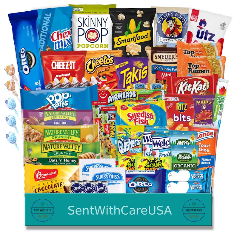 American Snack Box & College Care Packages | Large Candy Box Snacks ...