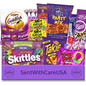 Purple Gift Box Purple Snacks | Purple Snack Box & Snack Care Package ...