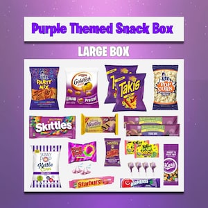 Purple Gift Box Purple Snacks | Purple Snack Box & Snack Care Package ...