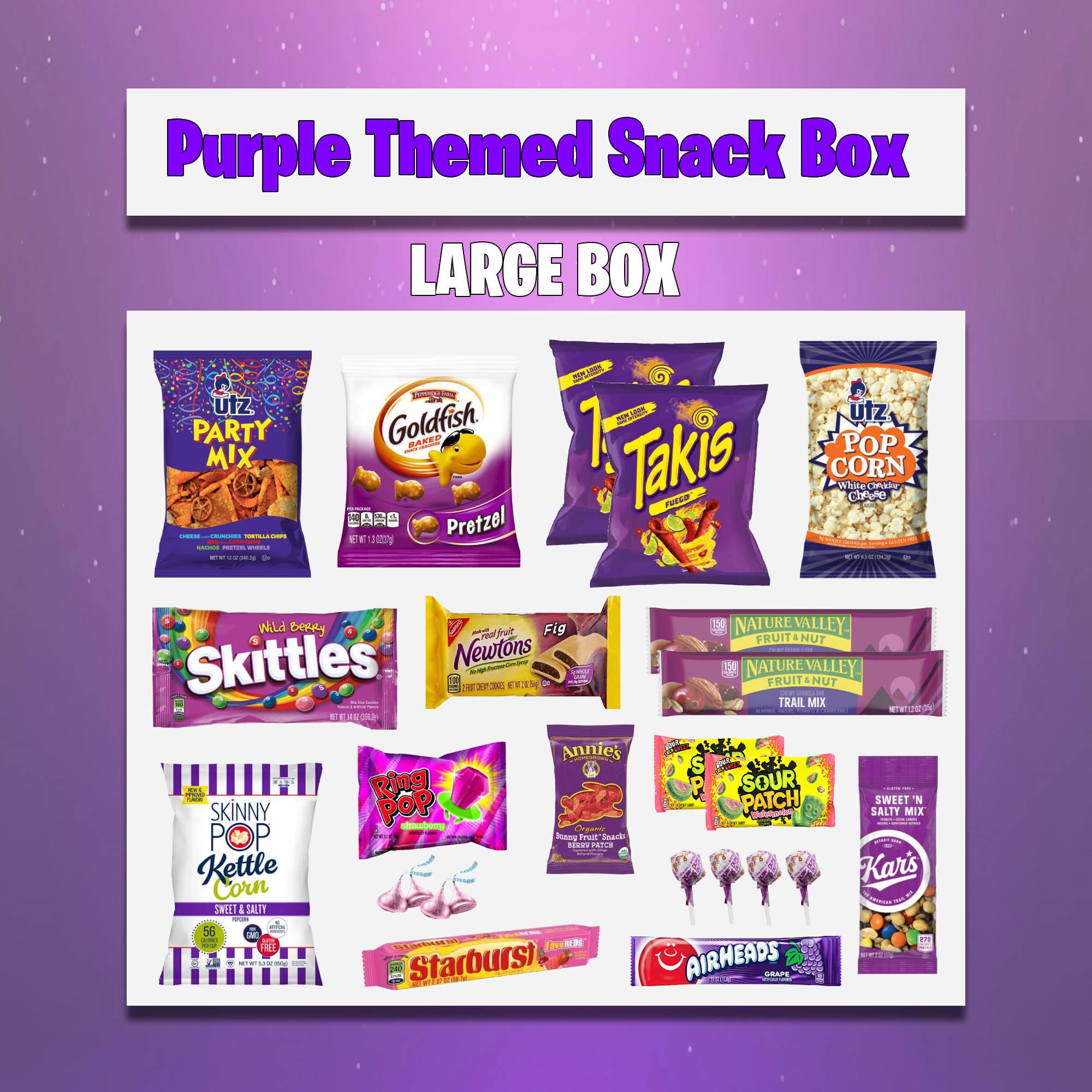 Purple Gift Box Purple Snacks | Purple Snack Box & Snack Care Package ...