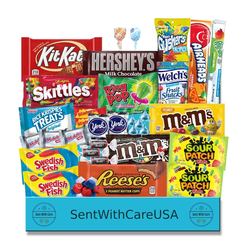 Ultimate Candy Box Gift Box | American Candy Snack Box College Care ...