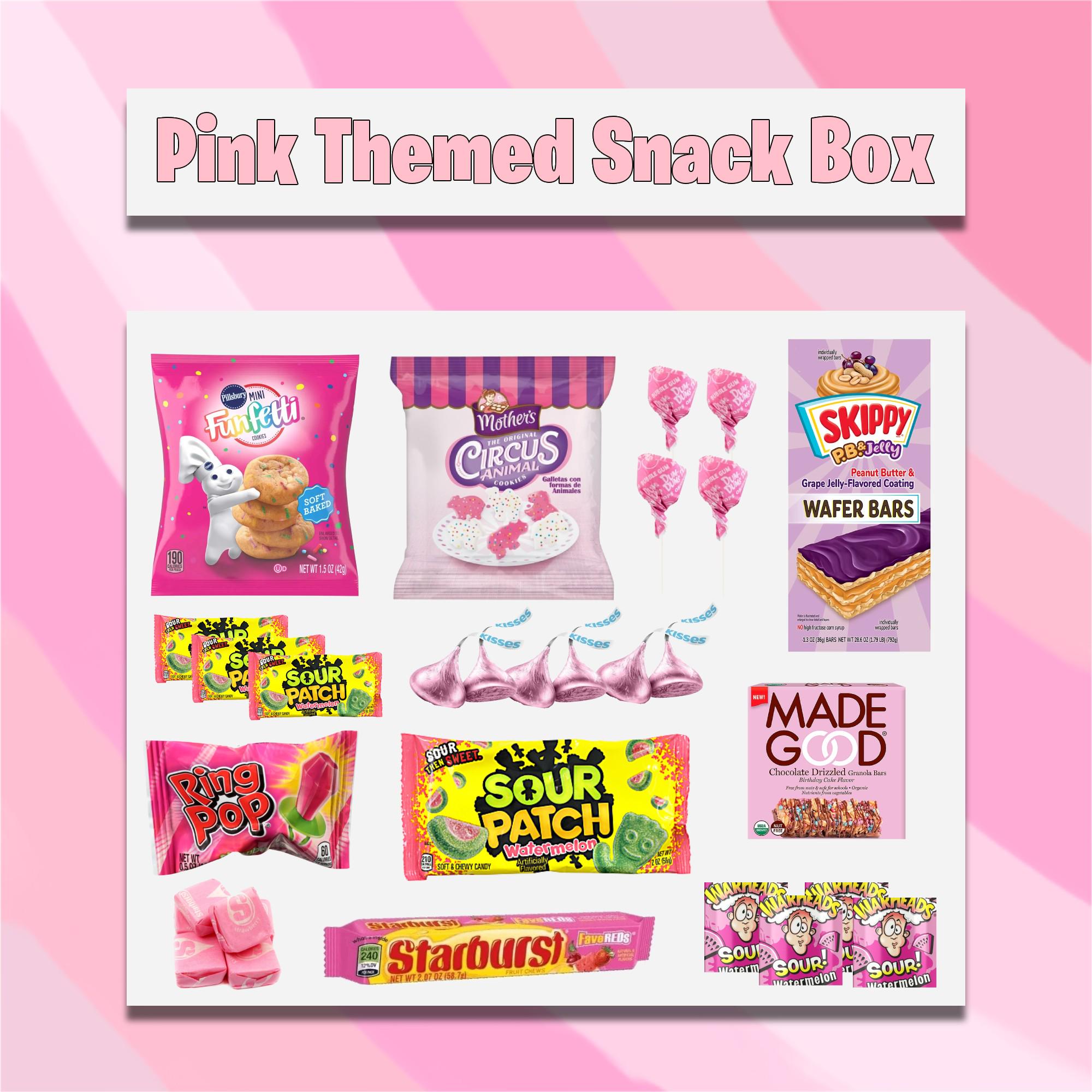 Pink Snack Box Pink Gift Box | Pink Gifts for Women for Men | Pink ...