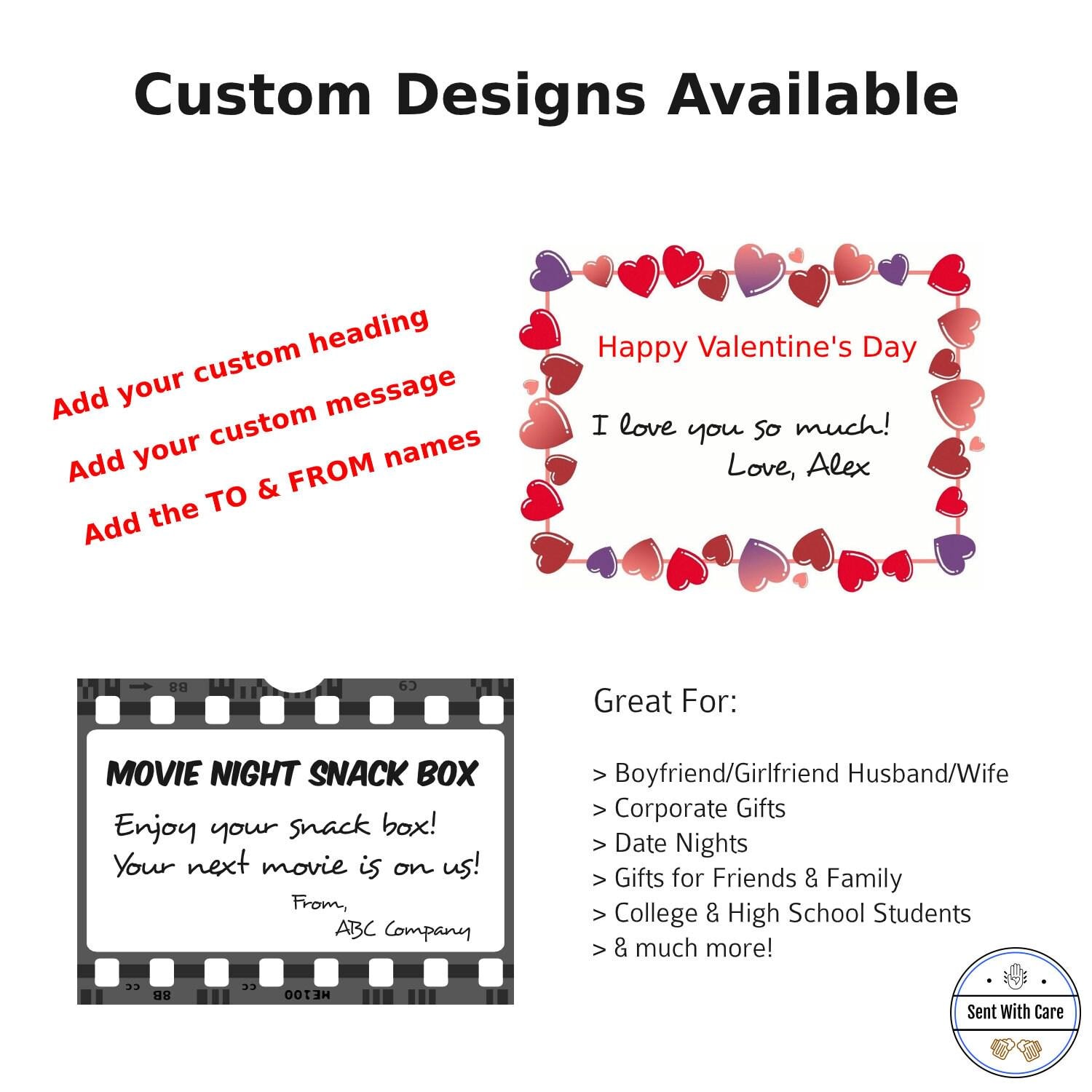 Family Movie Night Snack Box Movie Night Box Party Gift With Movie ...