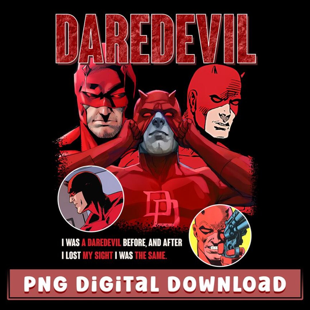 Daredevil Born Again PNG, Vintage Movie Png, Disneyland Family Matching ...