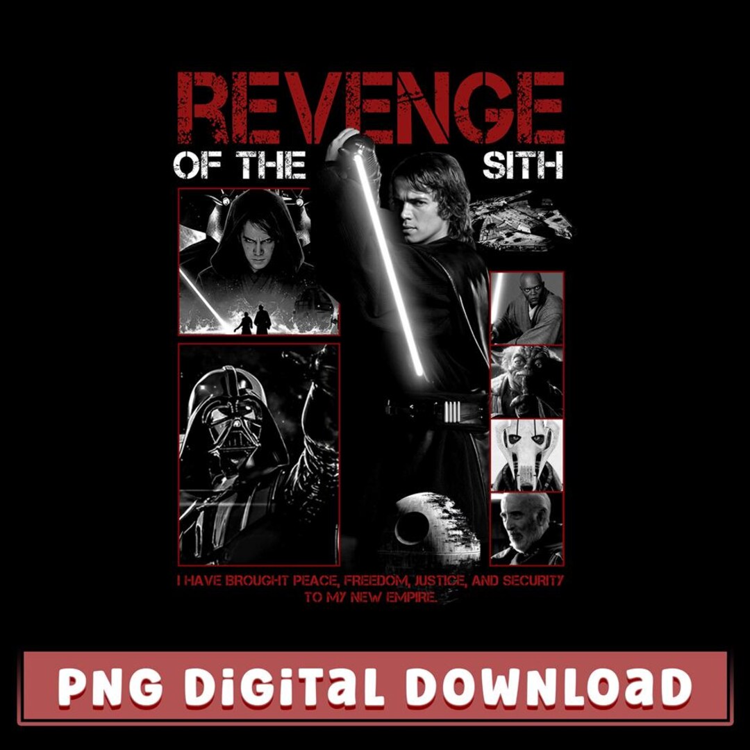Vintage Revenge of the Sith 20th PNG, Anakin Skywalker Png, Darth Vader ...