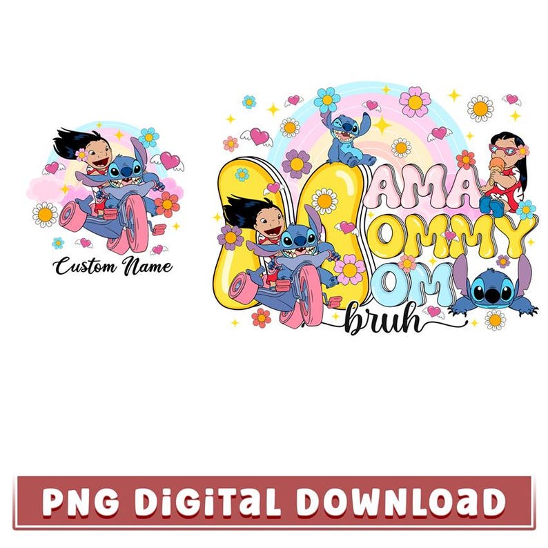 Lilo y Stitch Mamá Mamá Mamá Hermano PNG, Disneyland Lilo Stitch Mamá ...