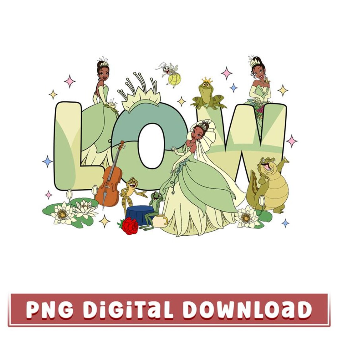 Custom Name Tiana Princess PNG, Personalized Disneyland Princess Png ...