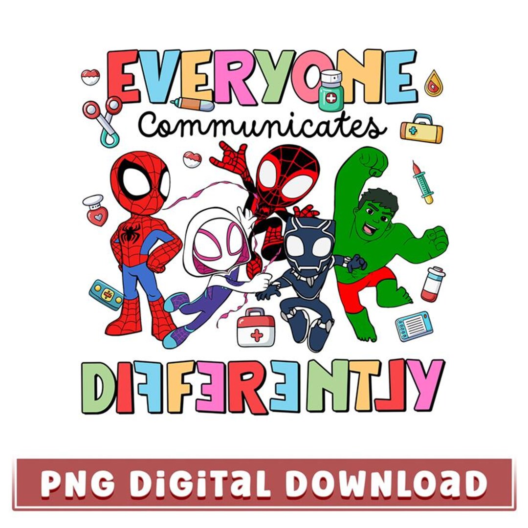 Spidey and His Amazing Friends Everyone Communicates Differently PNG ...