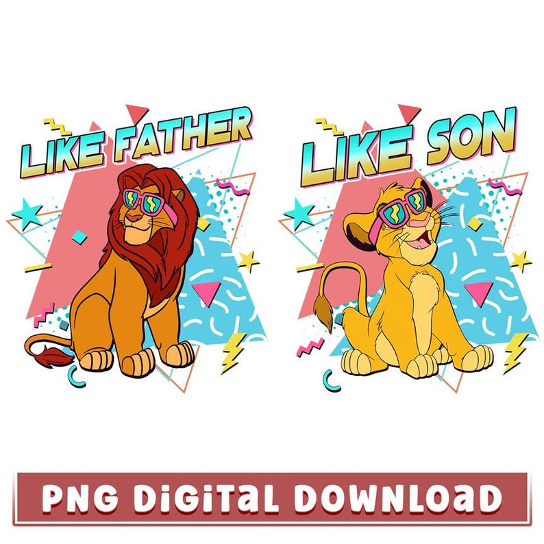 El Rey León: De tal palo, tal astilla (PNG), Disneyland Simba y Mufasa ...