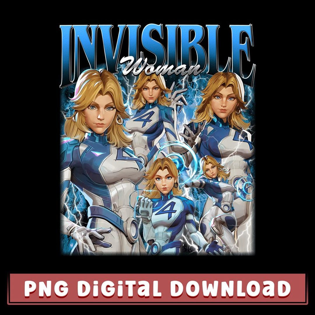 MCU Rivals Invisible Woman PNG, Avengers Rivals Characters Png, Retro ...