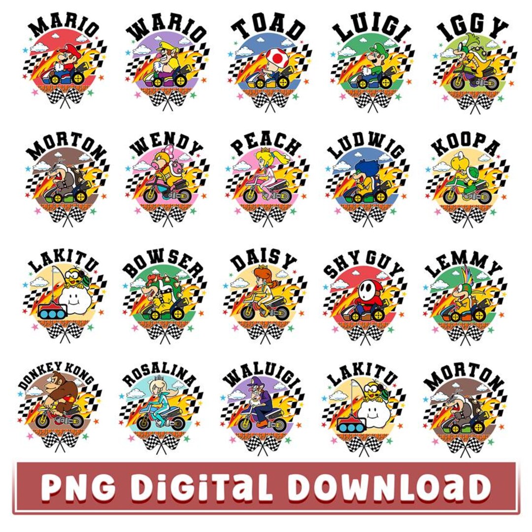Super Mario PNG Bundle, Super Mario Epic Universe Png, Super Mario ...