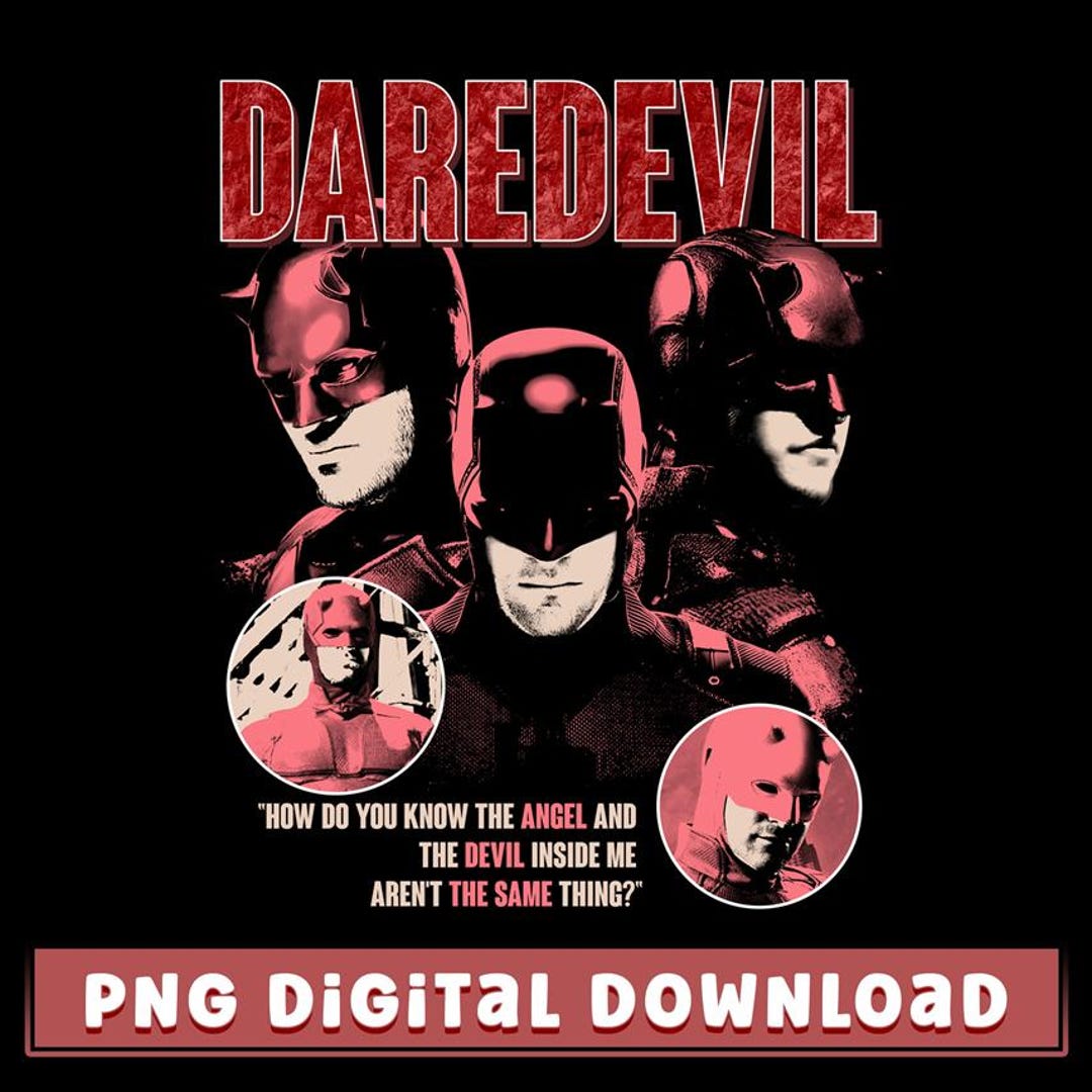 Daredevil Born Again PNG, Vintage Movie Png, Disneyland Family Matching ...
