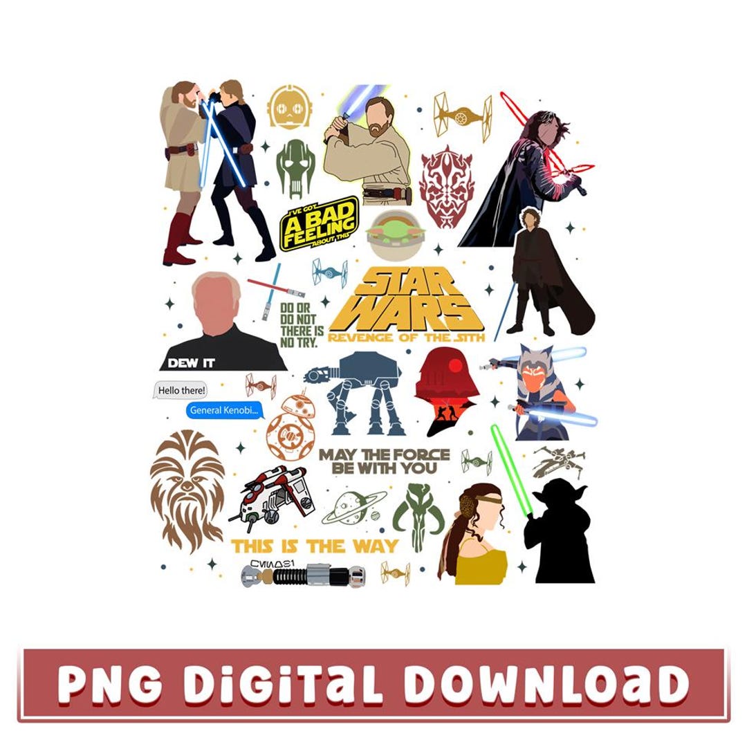 Starwars Revenge of the Sith 20th PNG, May the Force Be With You Png ...