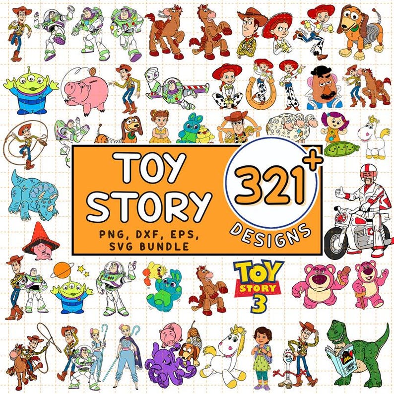 Toy Story SVG Bundle, Toy Story Png, Woody Svg Files for Cricut, Toy ...