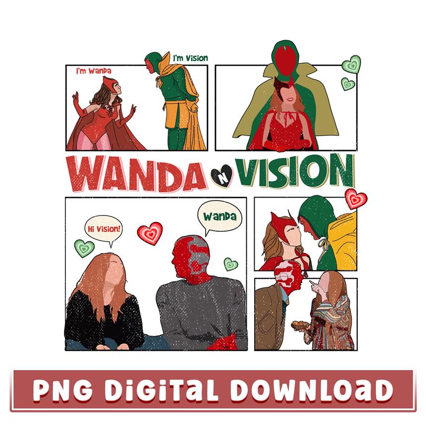 Wandavision PNG, Wanda and Vision Png, Wanda Maximoff Png, Scarlet ...