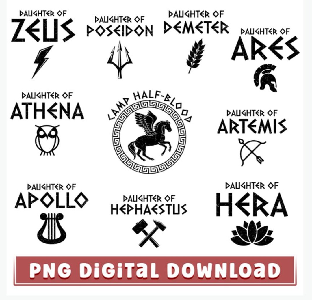Camp Half Blood PNG Bundle, Percy Jackson Png, Daughter of Dionysus Png ...