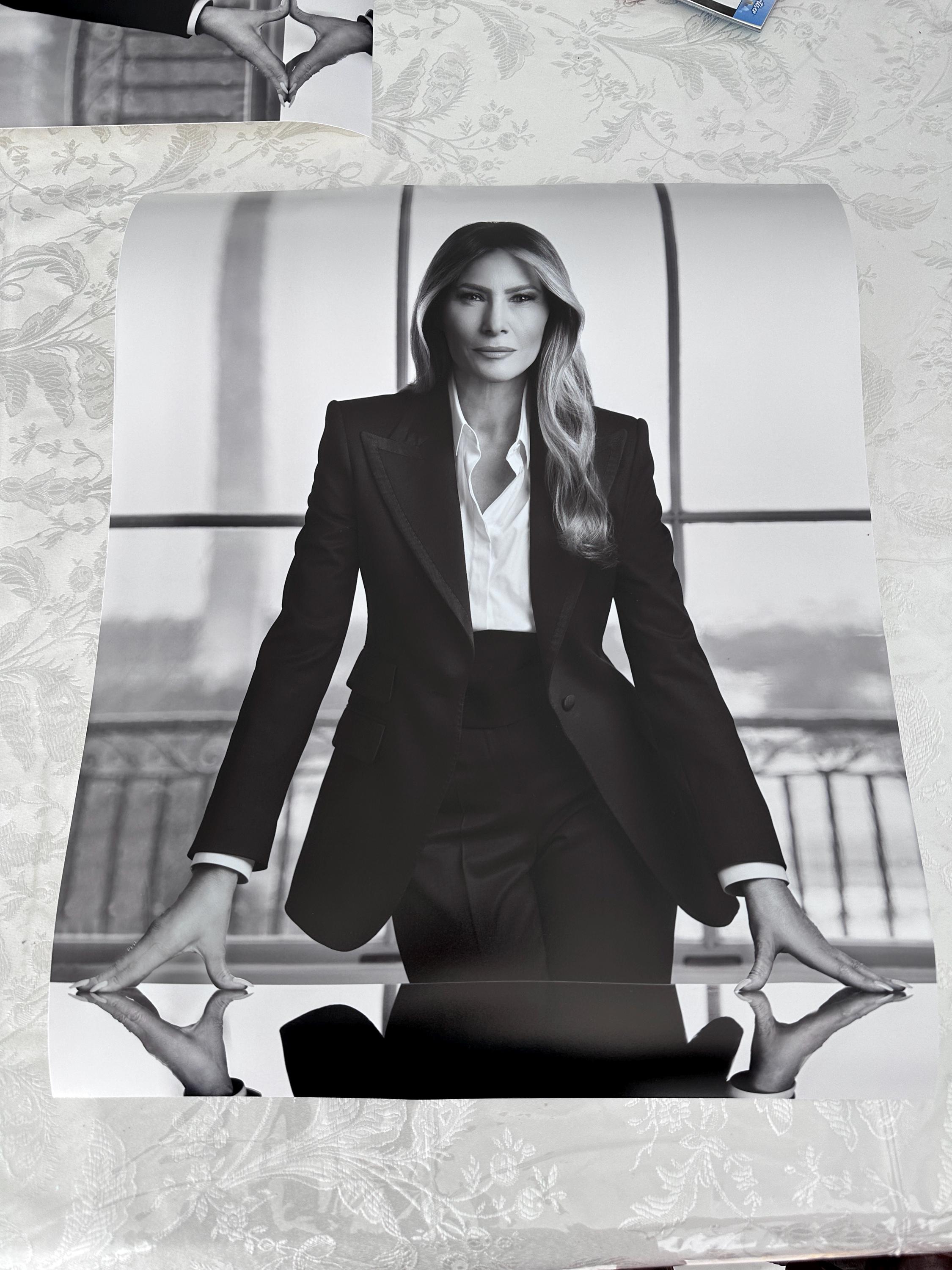 1st Lady Melania Trump Official Portrait 2025 16x20 Satin Paper - Etsy