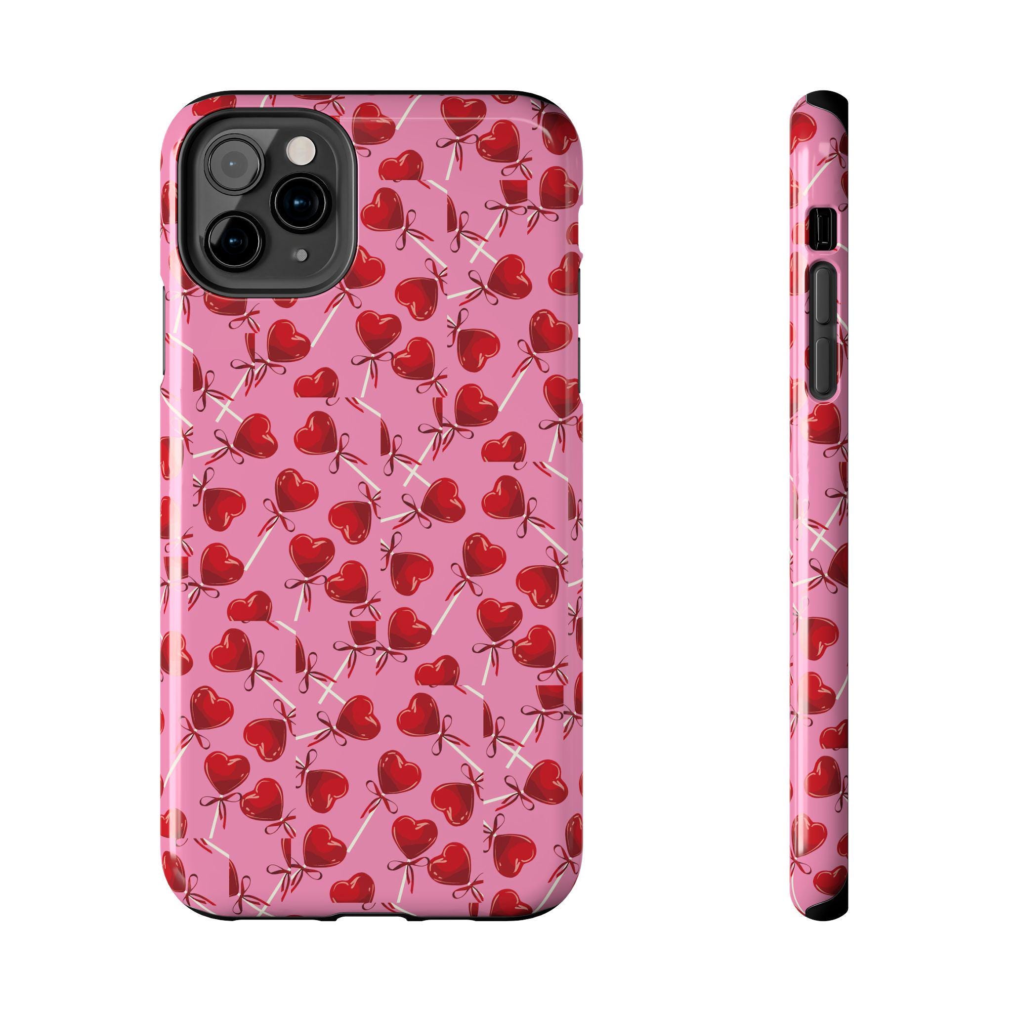 Candy Heart Lollipop Tough Phone Case - Protective Cover, Valentine's ...