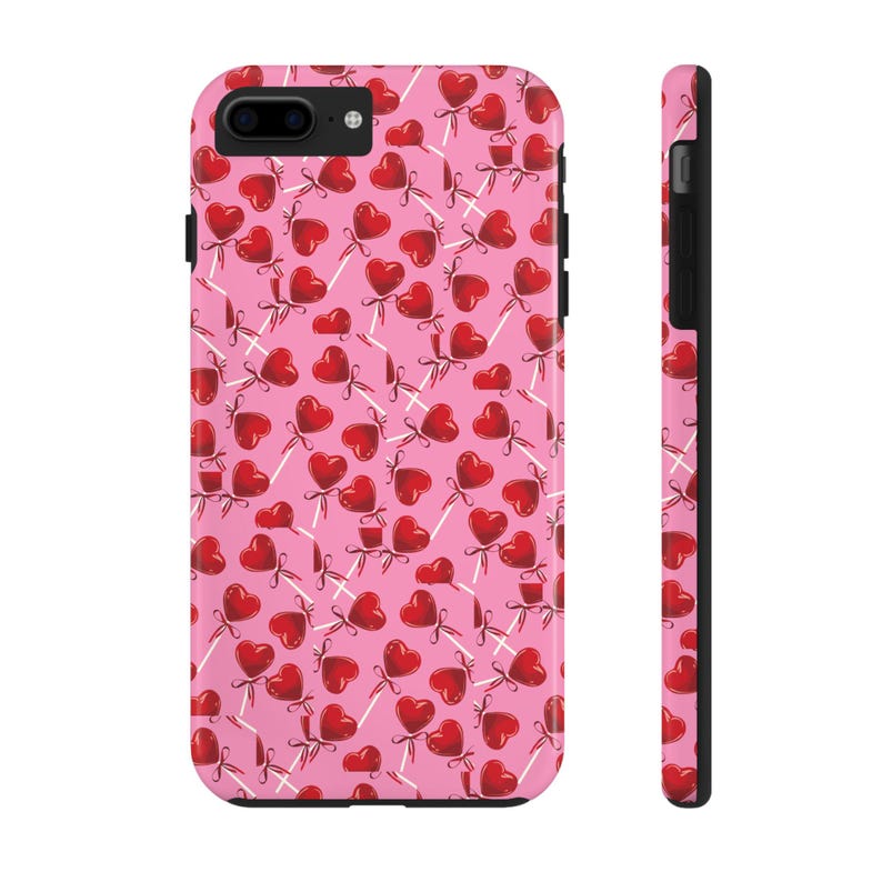 Candy Heart Lollipop Tough Phone Case - Protective Cover, Valentine's ...