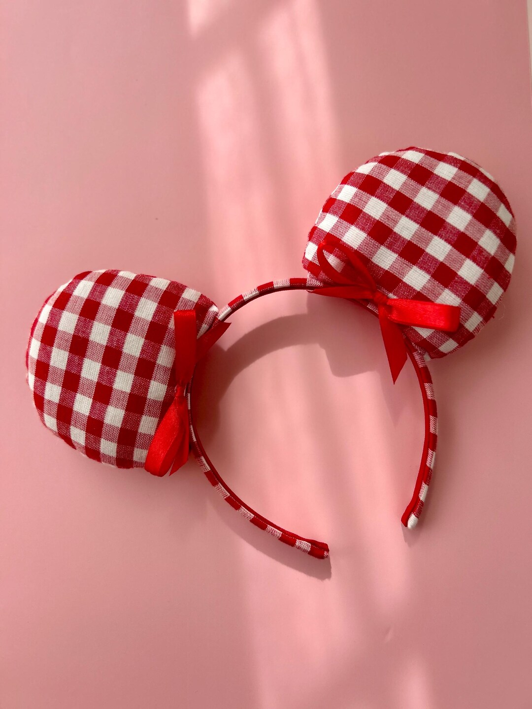 Gingham Mickey Ears - Etsy
