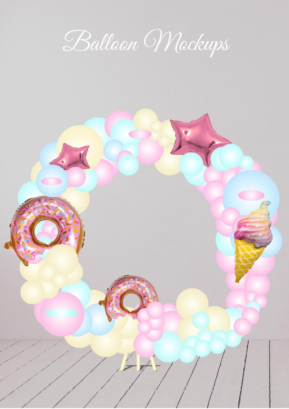 Customizable Balloon Mockup | Realistic Balloon Canva Template for ...