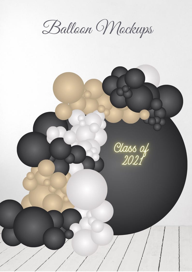 Customizable Balloon Mockup | Realistic Balloon Canva Template for ...