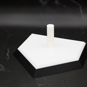 3D Printed Beer Bat Holder | Baseball Home Plate Stand for Beer Bats ...