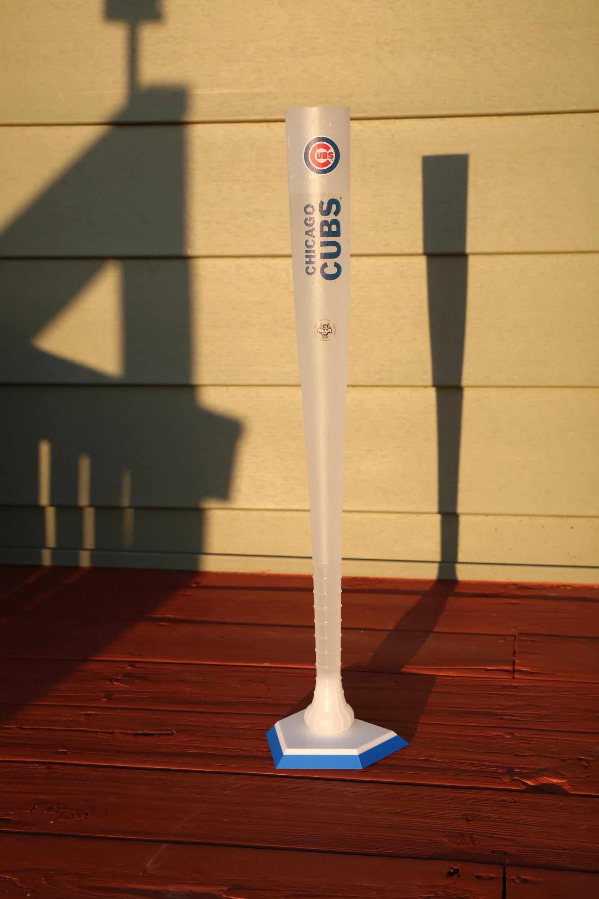 3D Printed Beer Bat Holder | Baseball Home Plate Stand for Beer Bats ...