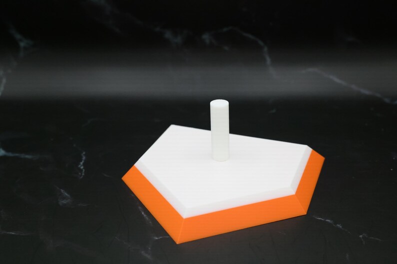 3D Printed Beer Bat Holder | Baseball Home Plate Stand for Beer Bats ...