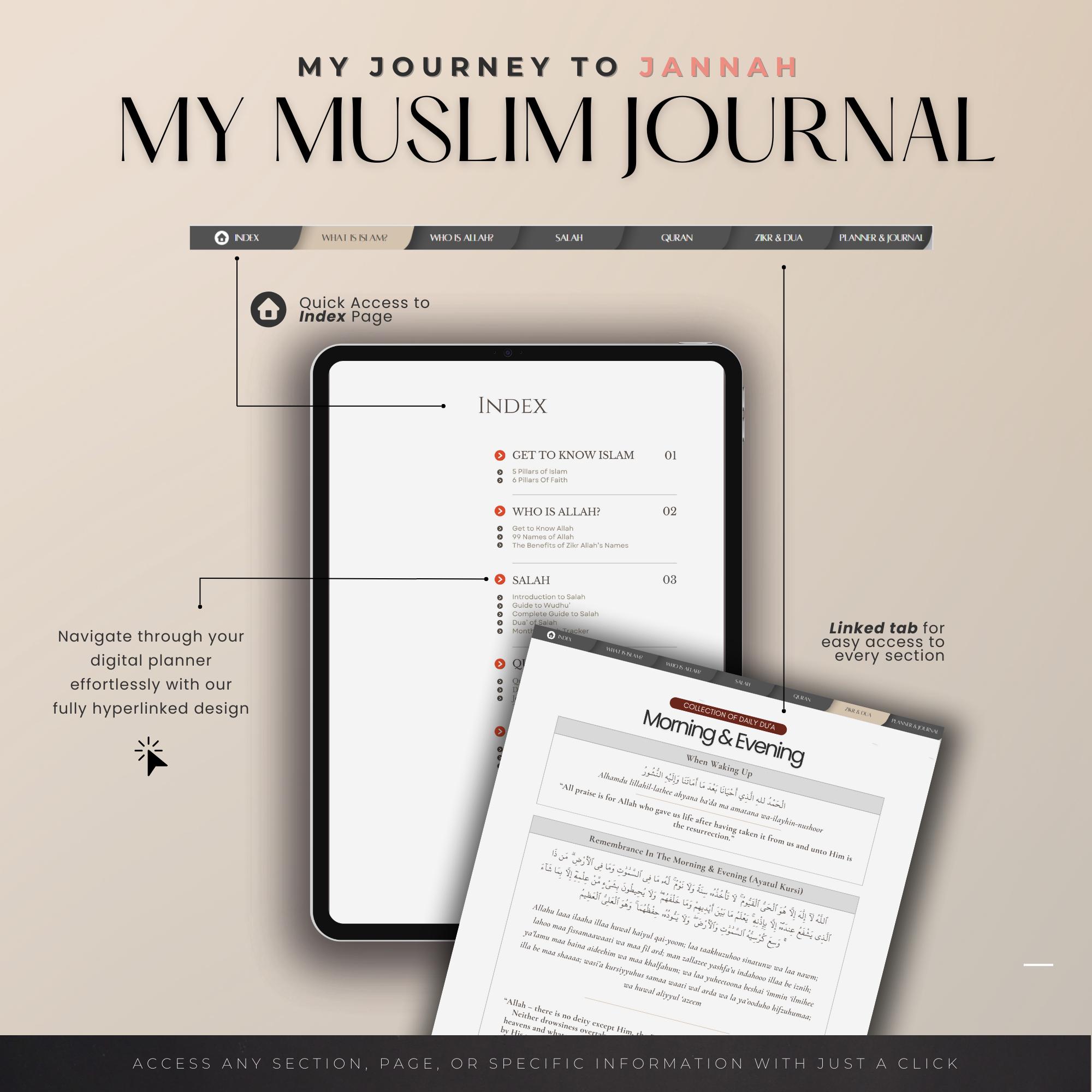 2025 My Muslim Journal | Road to Jannah Digital Planner for Goodnotes ...