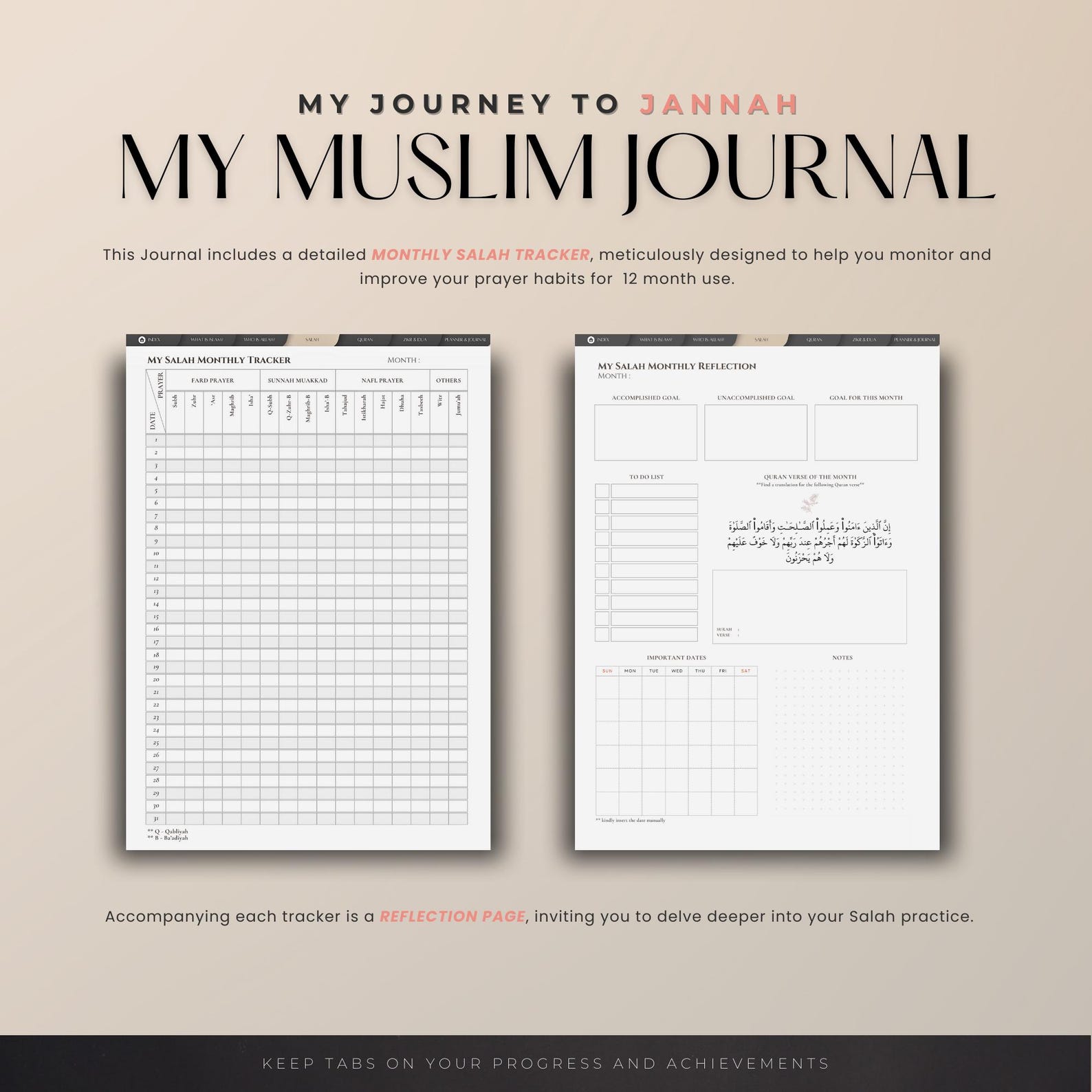 Muslim Journal | Road to Jannah Digital Planner (goodnotes, Notability ...