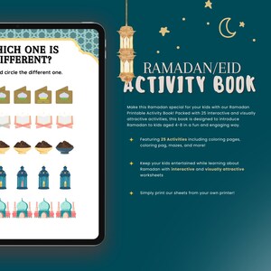 Ramadan Activity Book for Kids, Eid Activities (PDF Printable) - Etsy