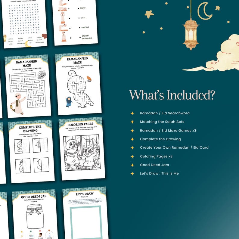 2025 Ramadan Activity Book Printable, Eid Activities, Teaching Kids ...