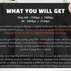 Custom Digital Wallpaper Design for Phones, Tablets, Laptops and ...