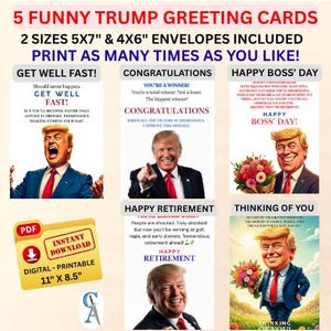 Happy Boss Day Trump Cards - Etsy