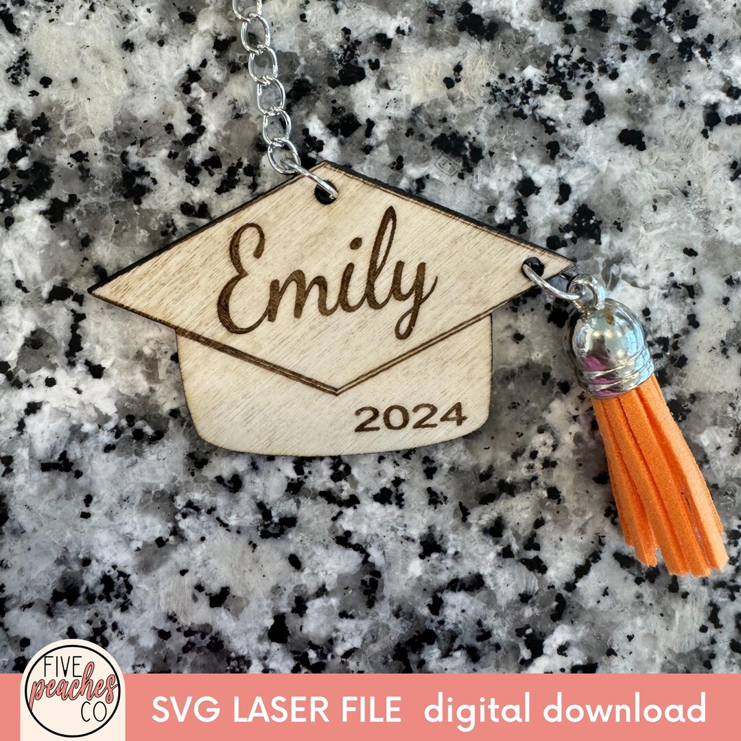 Graduation Keychain, SVG for Laser, Graduation Gift SVG, SVG for ...